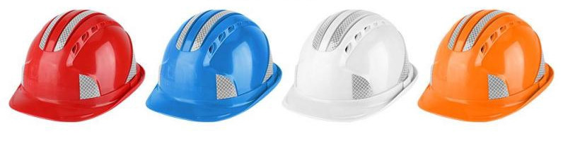 Customized Construction Hard Hat Worker Safety Helmet with Reflective ...
